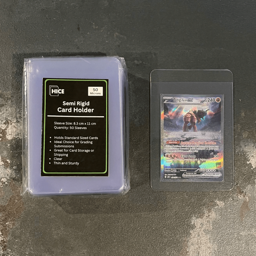 Jual HICE Semi Rigid Card Holder For Standard Size TCG Cards Pokemon ...
