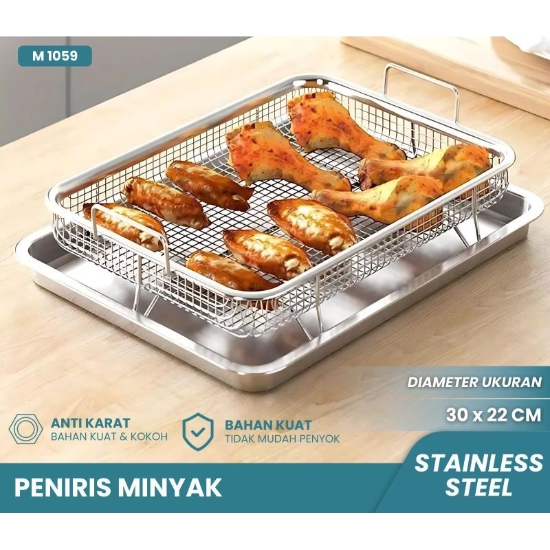 Jual PENIRIS MINYAK CHOPER Crisper Tray Fika / Saringan Minyak Gorengan ...