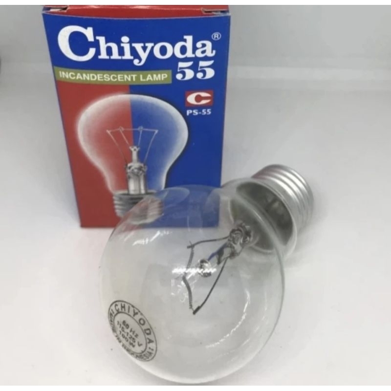 Jual Lampu Dop Pijar Chiyoda Clear 25W 40W 60W 100W Watt 110VOLT (115 ...