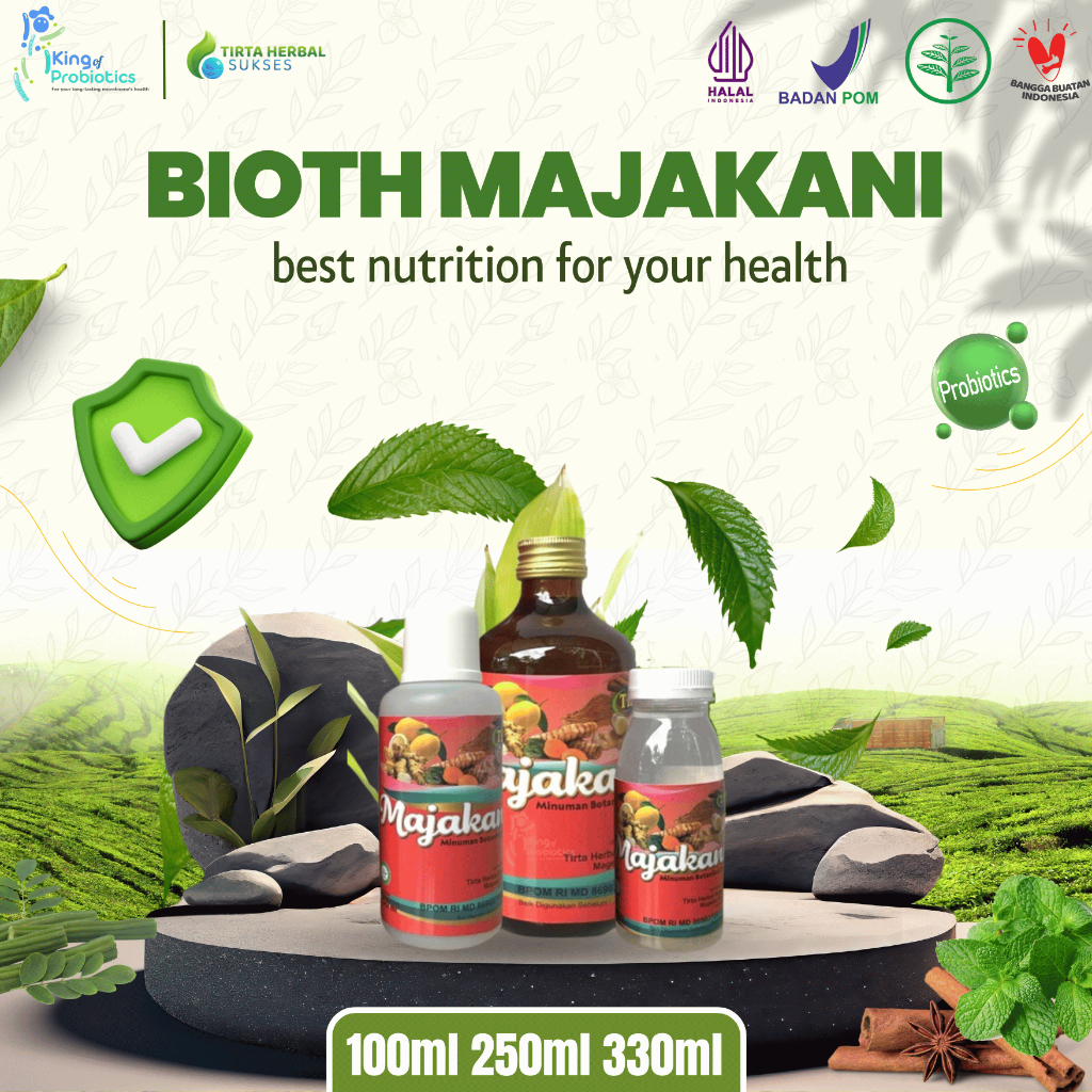 Jual Bioth Majakani Probiotik Kemasan Botol 100ml 250ml 330ml BPOM ...