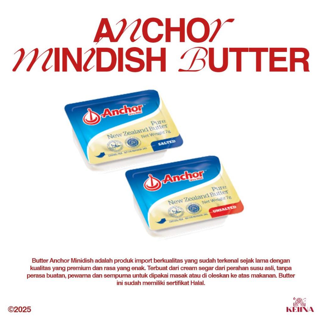 Jual Anchor Minidish Butter Salted Unsalted Mentega Halal MPASI ...