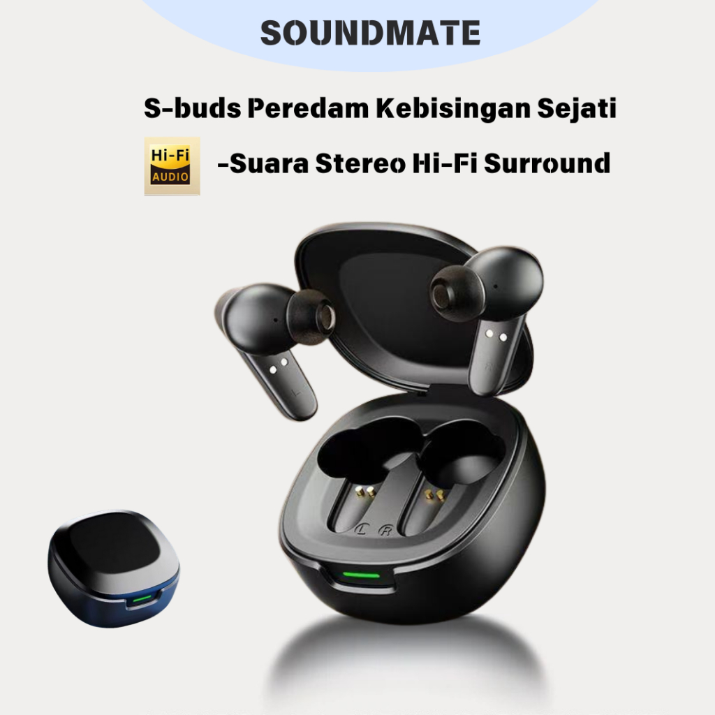 Jual SoundMate A98 TWS Noise Canceling Earphone bluetooth full Bass ...