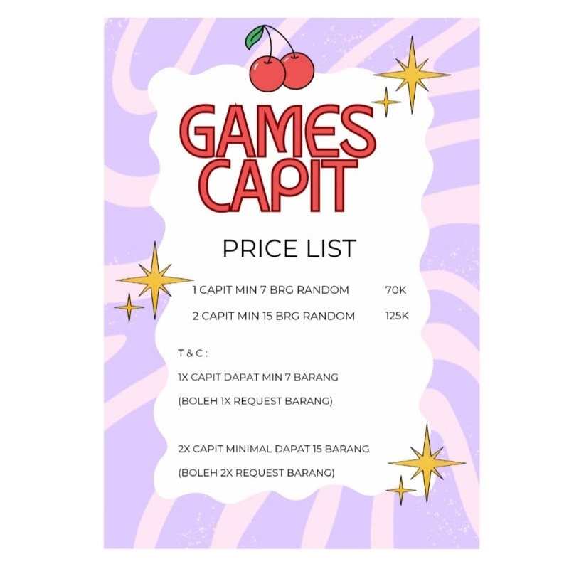 Jual GAMES CAPIT (2X CAPIT) | Shopee Indonesia