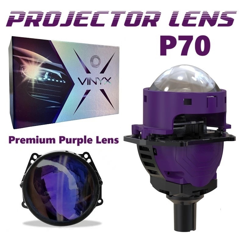 Jual ORIGINAL BIILLED PROJIE PROJECTOR VINYX P70 3 INCHI PURPLE LENS ...
