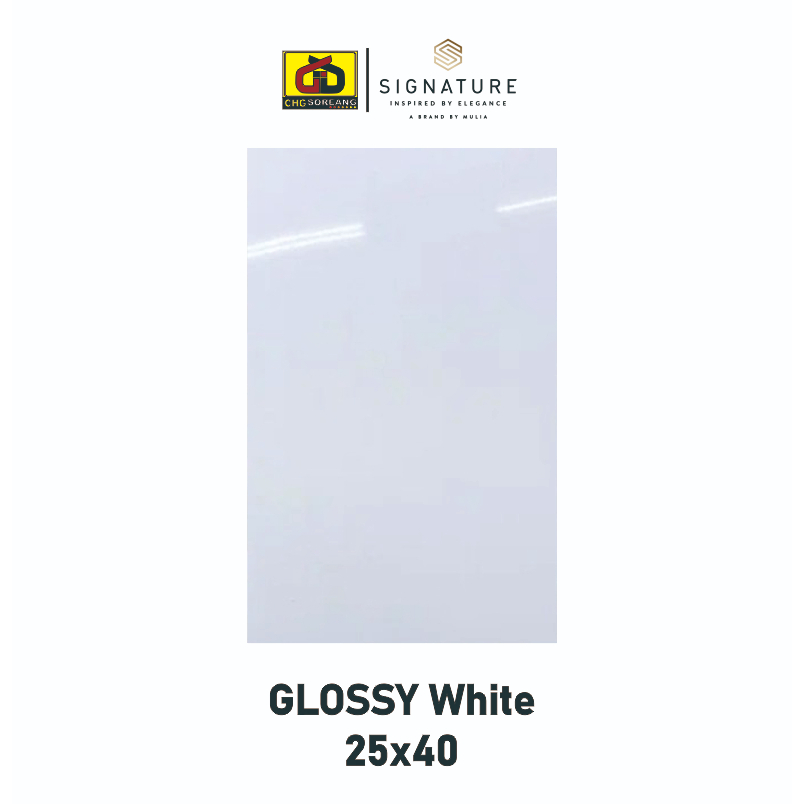 Jual Keramik Dinding Putih Polos 25x40 Glossy White Motif Polos Kilap | Shopee Indonesia