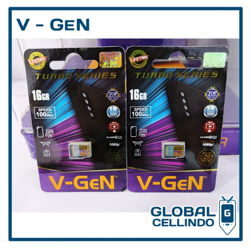 Jual MEMORY VGEN 16GB MMC MICRO SD V-GEN CLASS 10 TURBO SERIES ORIGINAL ...
