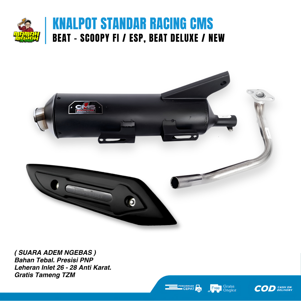 Jual Knalpot CMS Beat Fi Deluxe ESP Street knalpot cms tabung vario ...