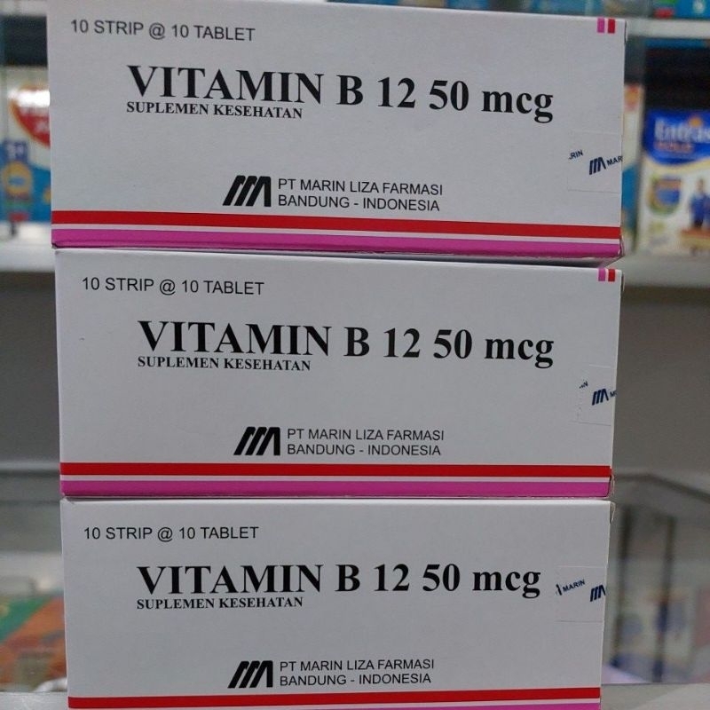 Jual VITAMIN B 12 MARIN LIZA PERBOX 100 TABLET | Shopee Indonesia