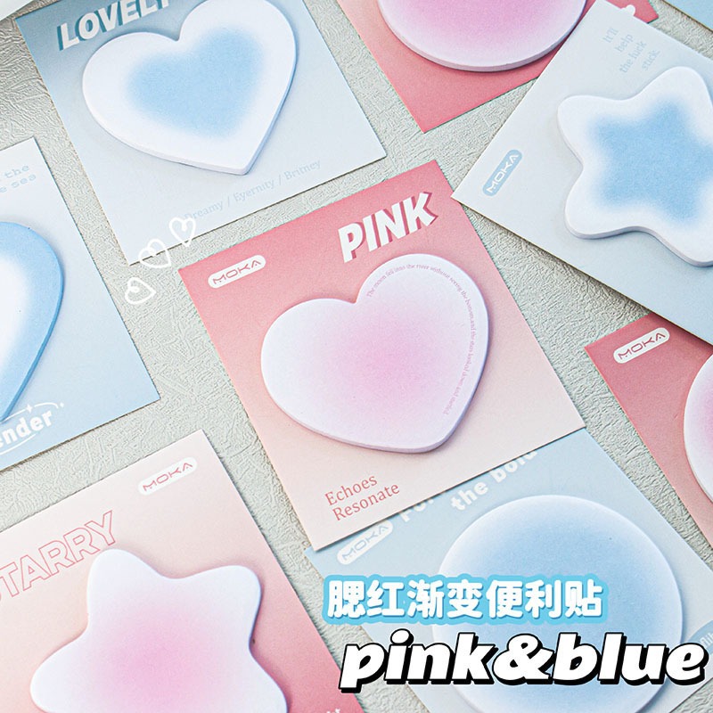 Jual [FAFAFA] Sticky Note Pink Biru / Sticker Sticky Note Pink Biru ...