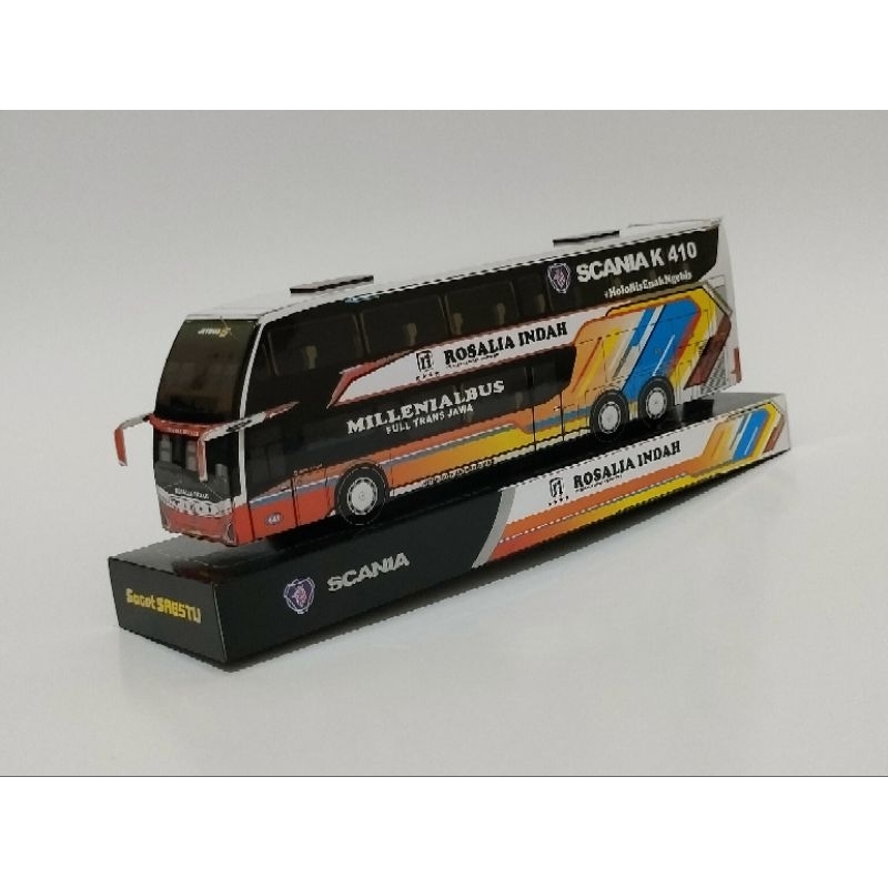 Jual MINIATUR BIS PAPERCRAFT BUS ROSALIA INDAH ROSALIA INDAH JETBUS 5 ...