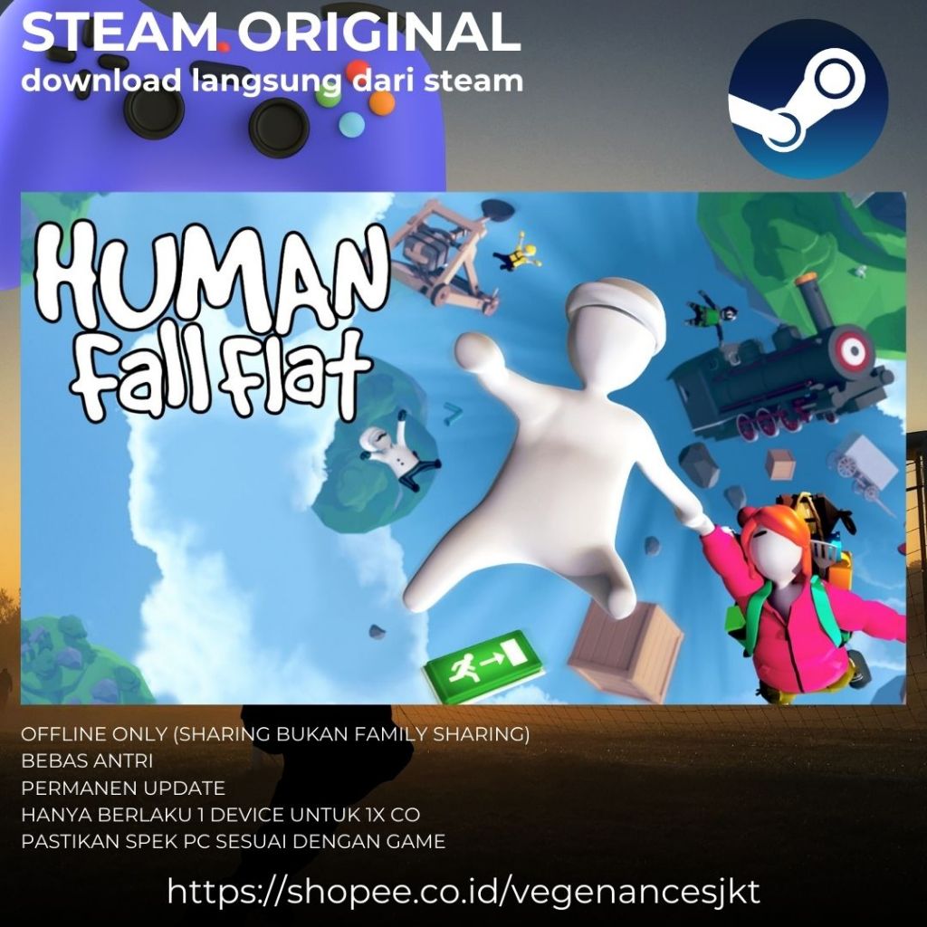 Jual Human Fall Flat PC Game Sharing Original + Latest Update | Shopee ...