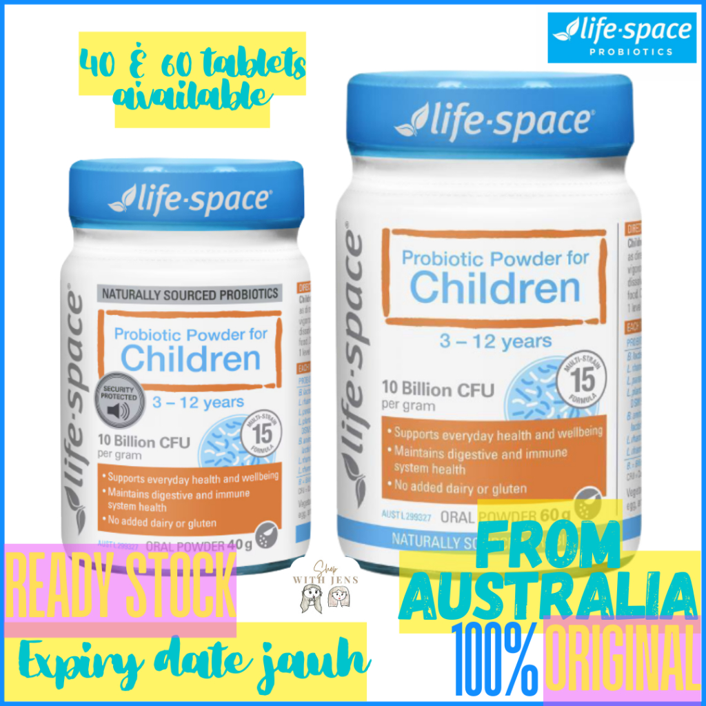 Jual Life-Space Probiotic Powder for Children 40g / 60g Serbuk Vitamin ...