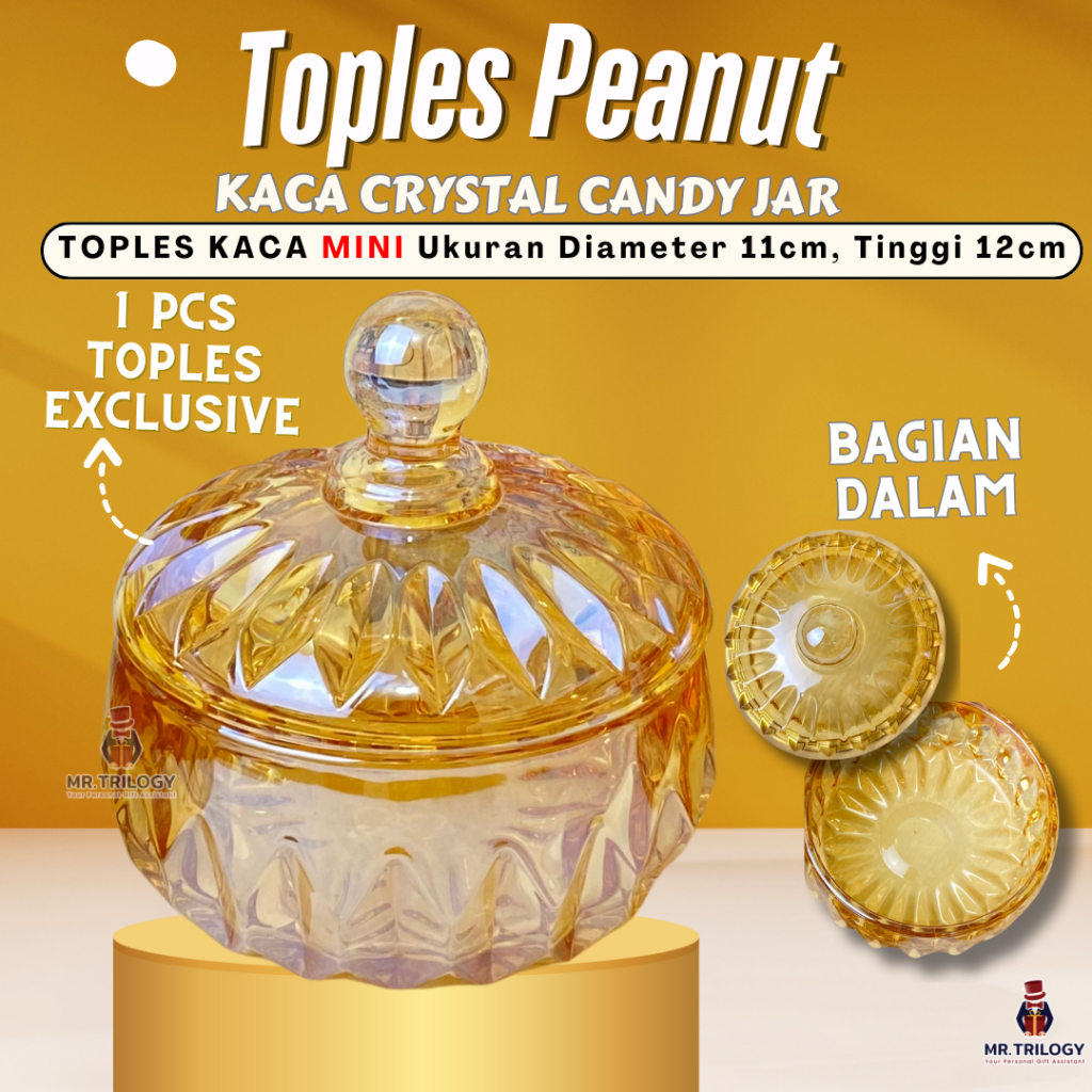 Jual HAMPERS Snack Toples Kaca Crystal / Nampan Tutup Serbaguna Toples ...