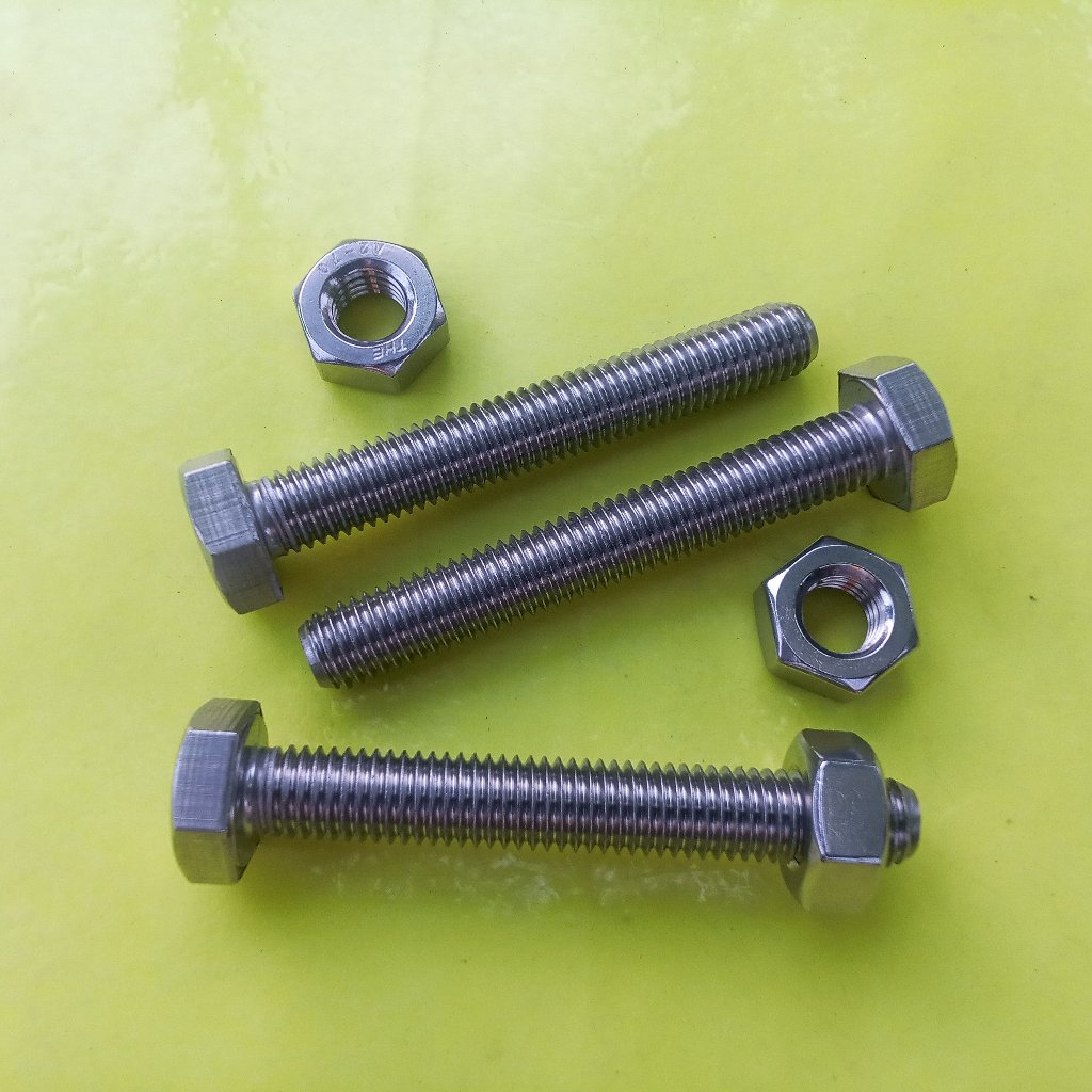 Jual BAUT STAINLESS M10 X 40 / BAUT 17 KUNCI 17 / BAUT SS M10 X 40 SUS ...