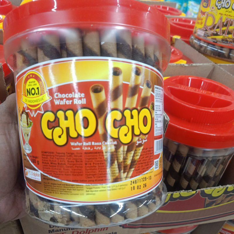 Jual Cho Cho Chocolate Wafer Roll 670 gr | Shopee Indonesia