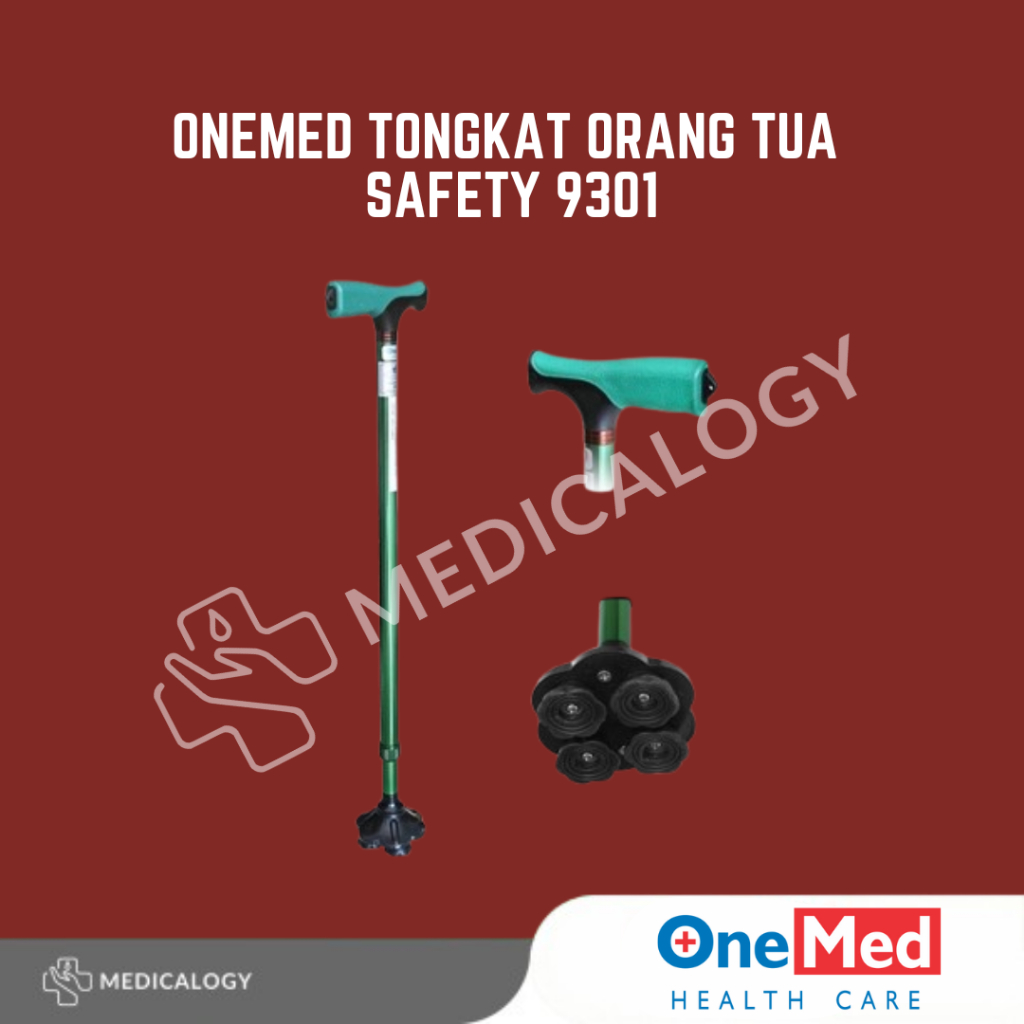 Jual ONEMED Tongkat Orang Tua Safety 9301 | Shopee Indonesia