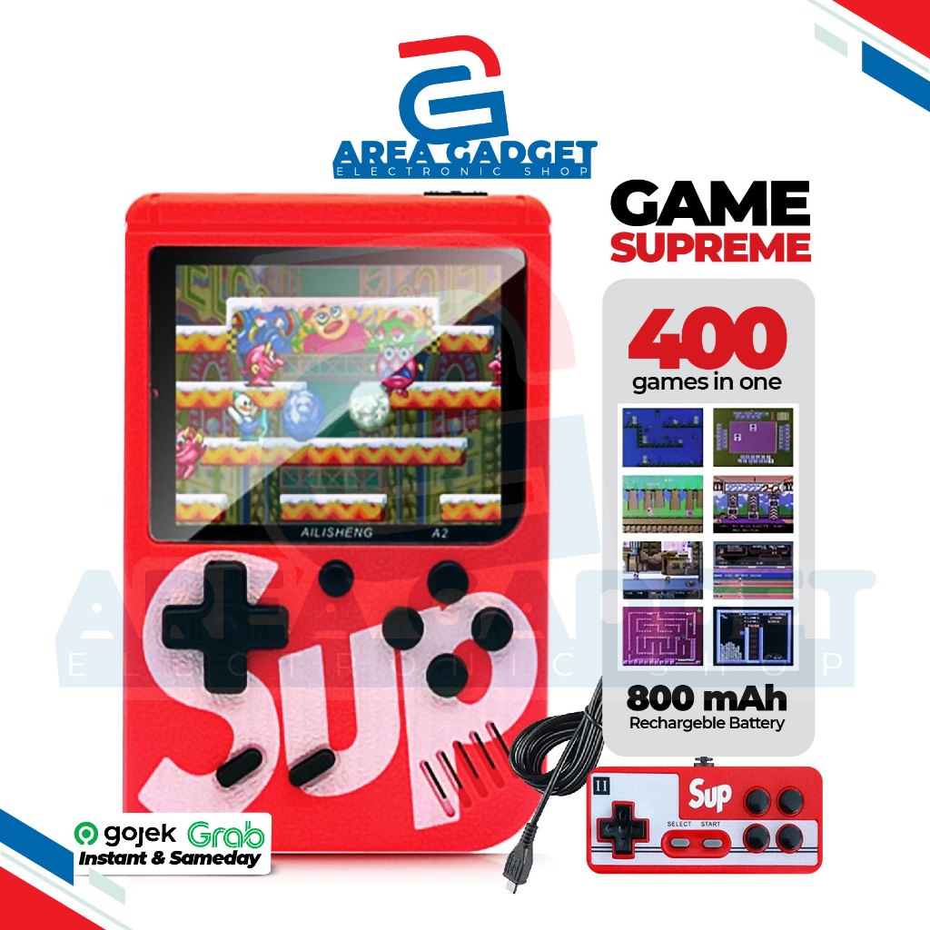 Jual Gameboy Supreme isi 400 game Nintendo Retro Console Gamebot Gimbot ...