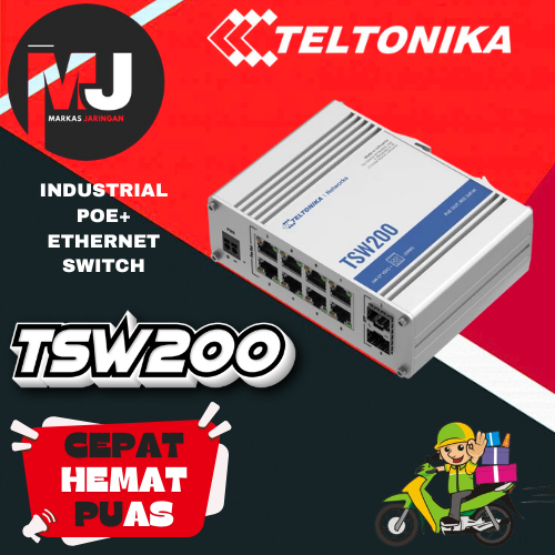 Jual Teltonika TSW200 Industrial Unmanaged PoE+ Switch | Shopee Indonesia