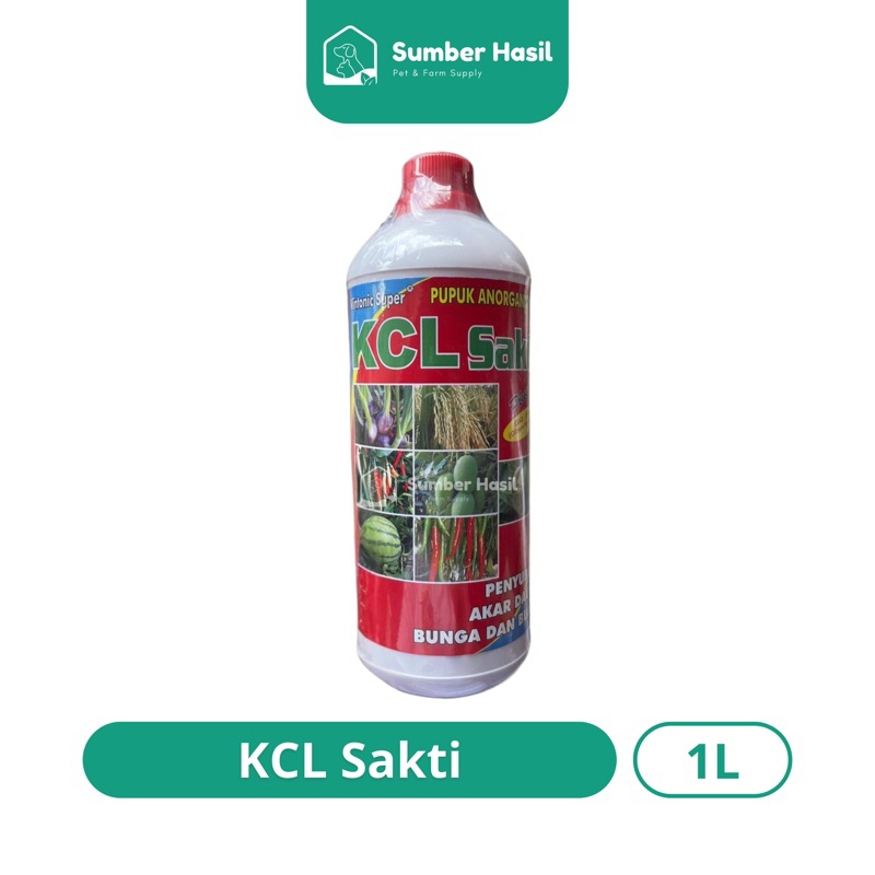 Jual KCL CAIR 1 LITER PUPUK CAIR KCL SAKTI PUPUK PELENGKAP DAUN BUAH CAIR TANAMAN KCL ORIGINAL ...