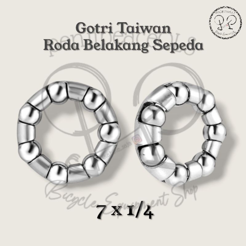 Jual Pelor Set GOTRI Roda BELAKANG sepeda 1/4 × 7 Taiwan sarang pelor ...