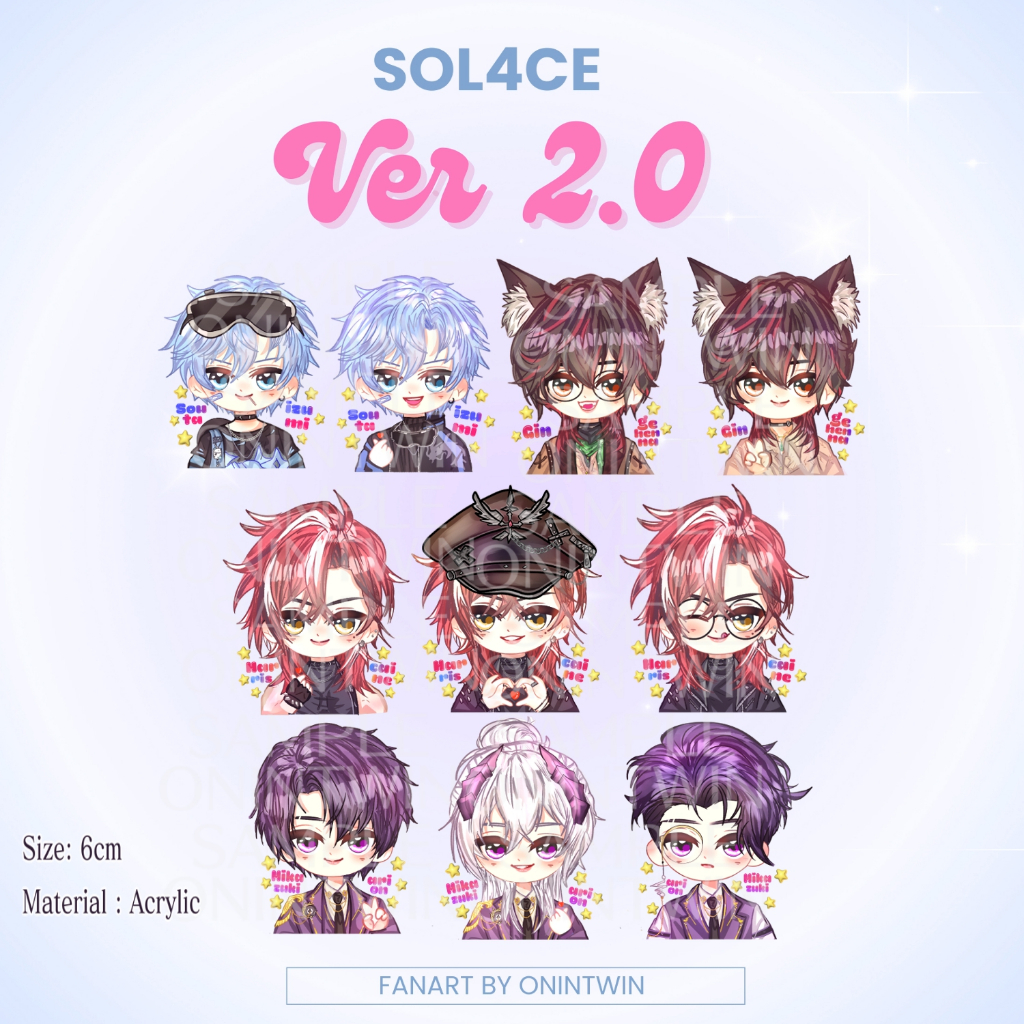 Jual Keychain VTUBER Indonesia Sol4ce new version 2.0 by onintwin ...