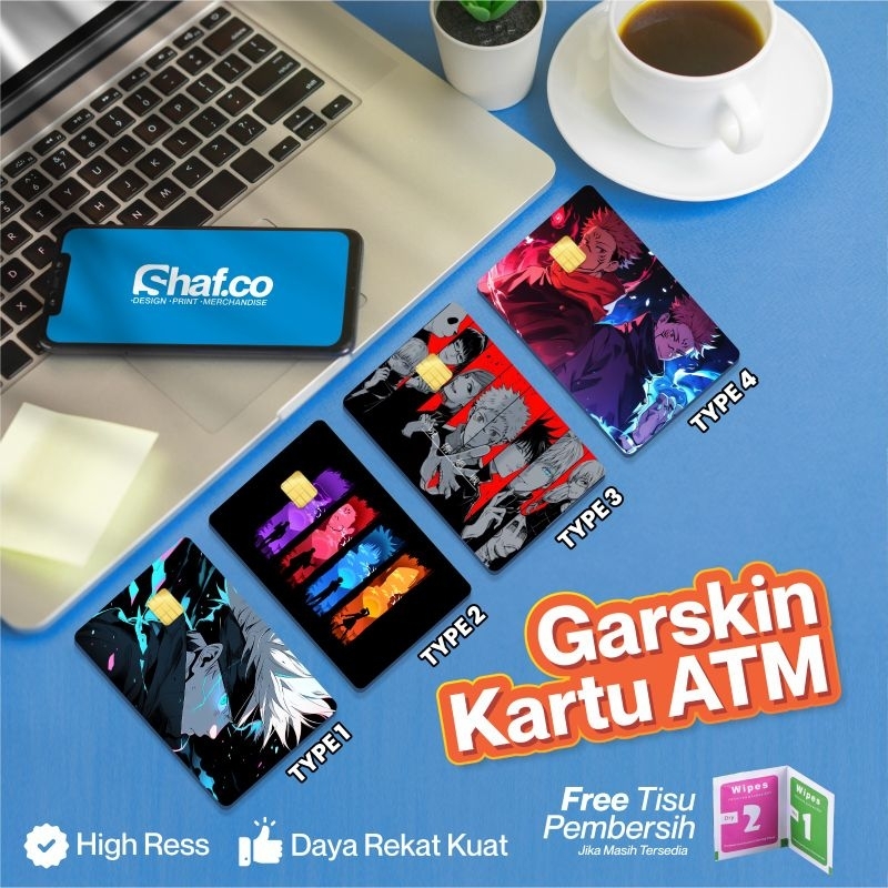 Jual GARSKIN STICKER KARTU / FLAZZ / SKIN CARD / STIKER / SATORU GOJO ...