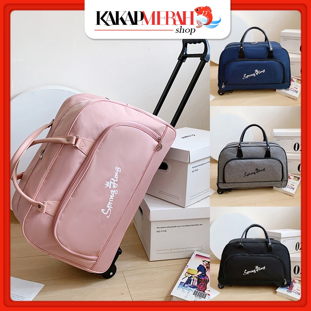Jual Tas Travelling Trolley Kapasitas Besar Dengan Roda Bisa Ditarik ...