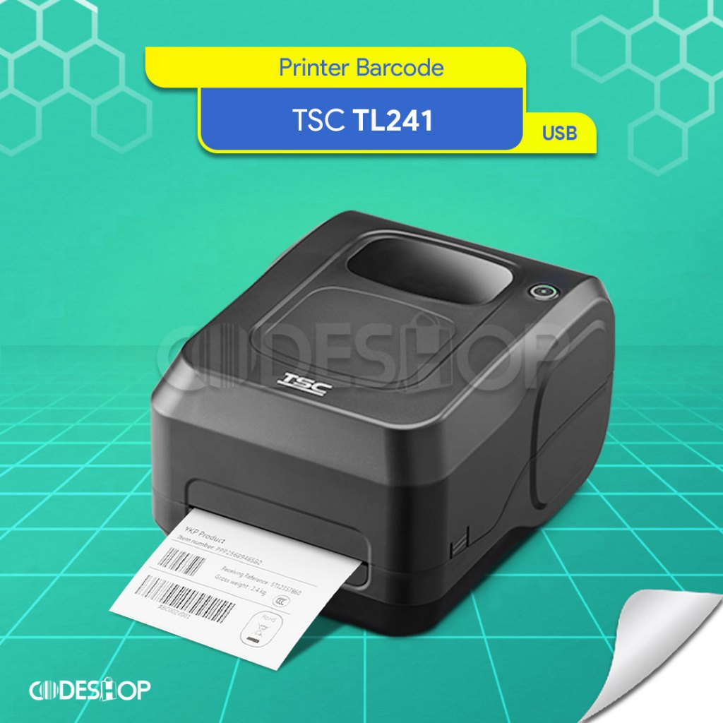 Jual TSC TL241 Printer Barcode Desktop Cetak Label Sticker Thermal ...