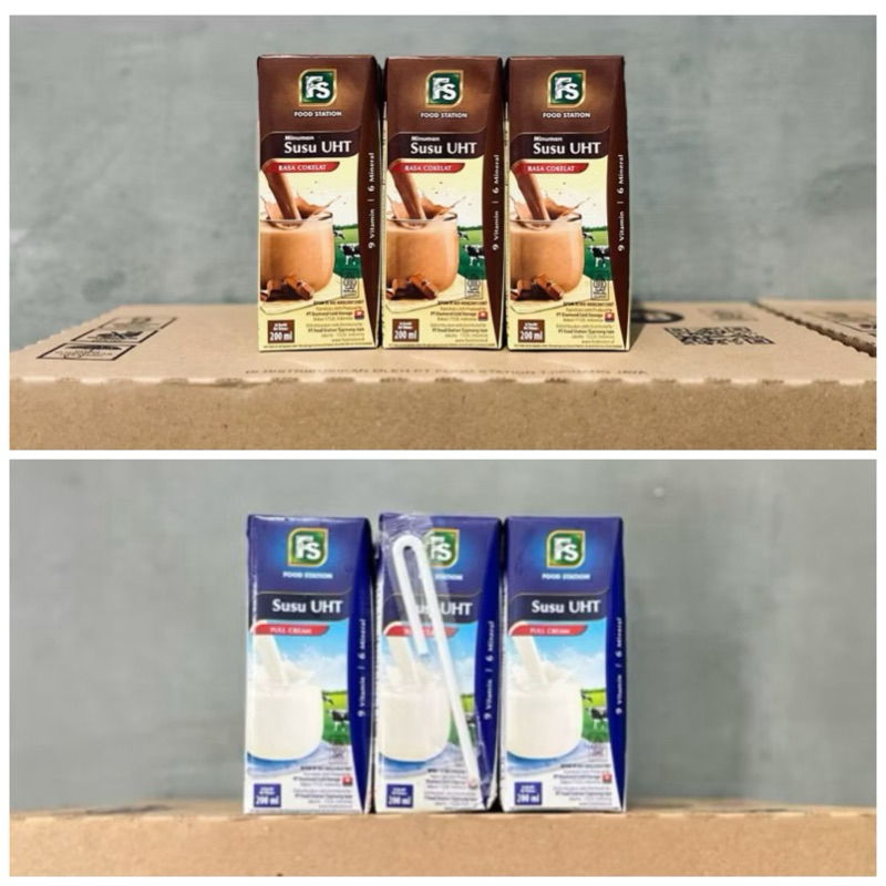 Jual Susu UHT FS Food Station 200ml | Shopee Indonesia