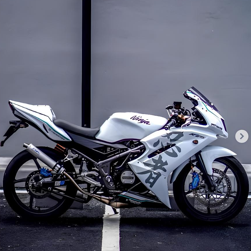 Jual Stiker ninja rr new// Striping Transparan Ninja RR 150 Kanji ...