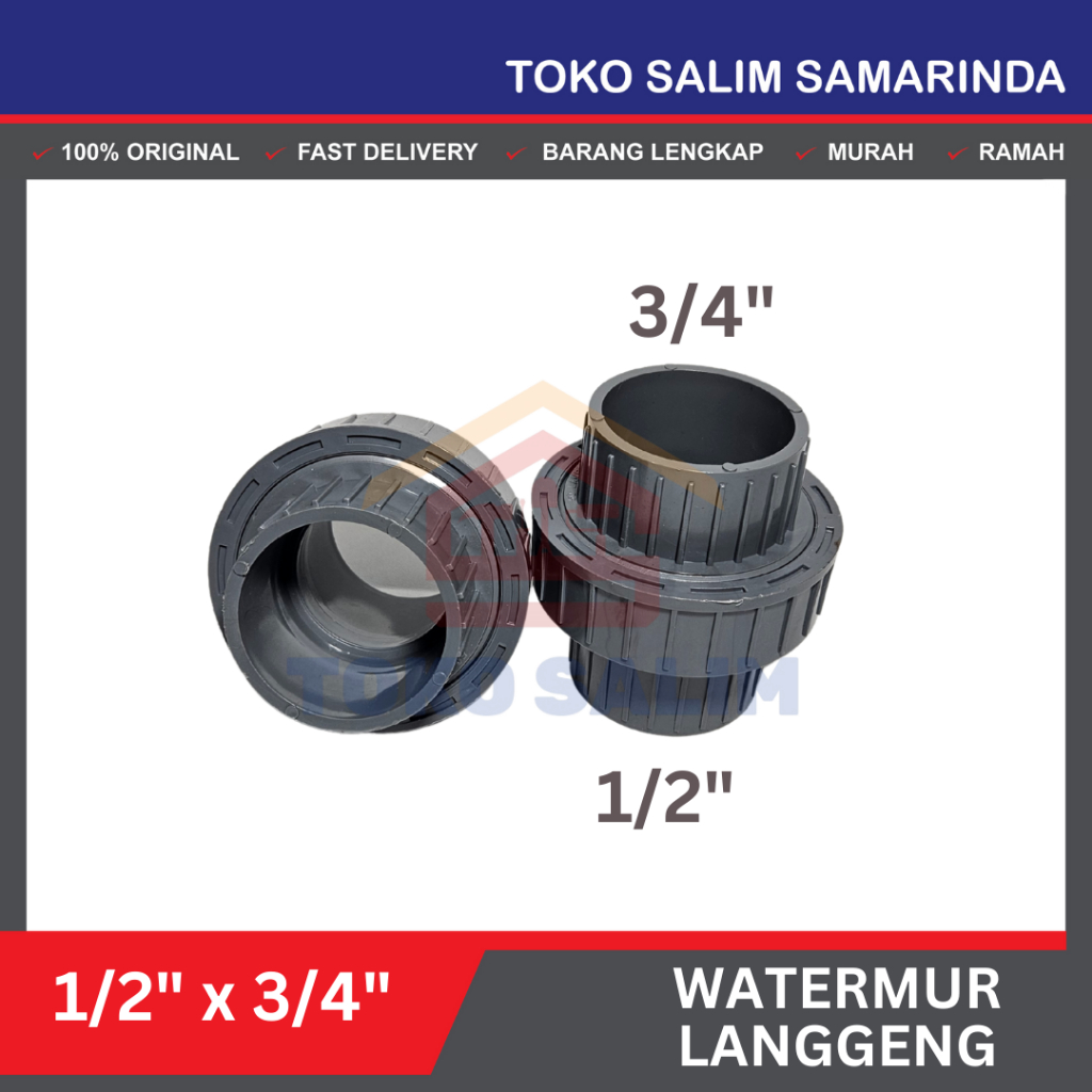 Jual Watermur 3/4x1/2 Inch Polos TS AW Water Moor Water Mur Union ...