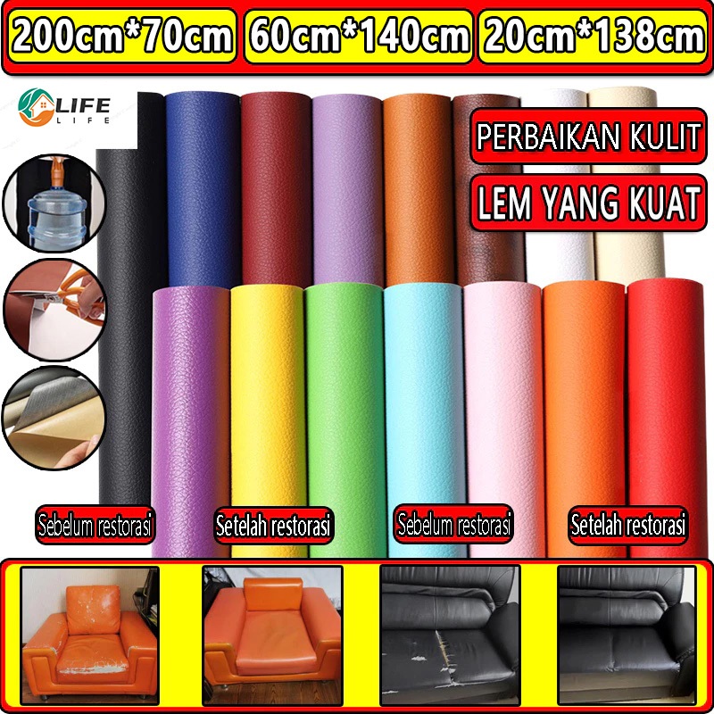Jual Sticker Penambal Kulit Sofa Stiker Perbaikan Jok Motor Mobil Kulit ...