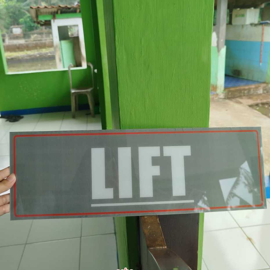 Jual PAPAN AKRILIK, PAPAN NAMA RUANG - RUANG LIFT, AKRILIK CUSTOM ...