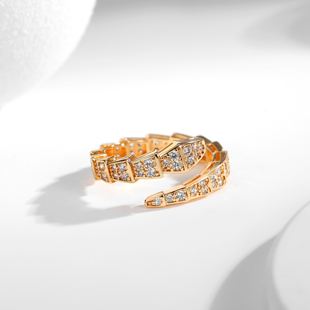 Jual Lanmi Jewelry Cincin Kristal Desain Berlapis Emas Dapat Disesuaikan Anti Luntur Baja Tahan ...