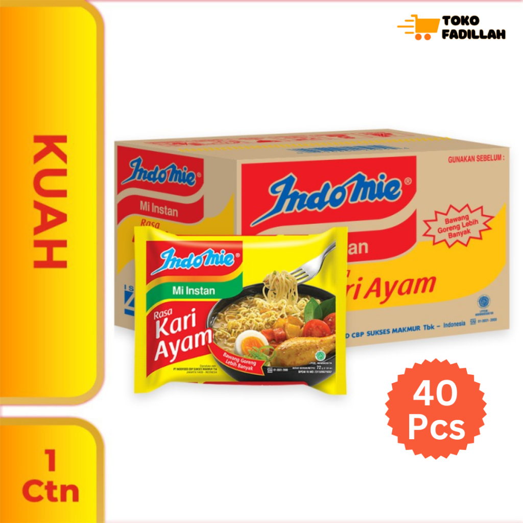 Jual Indomie Kari Ayam 1 Dus isi 40 pcs | Shopee Indonesia
