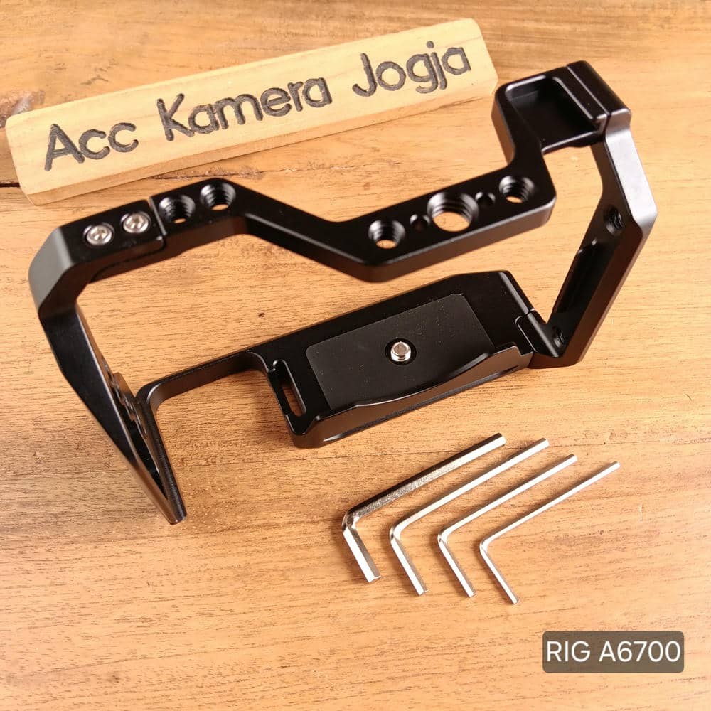 Jual Cage Rig Bracket Grip for Sony NEX A6700 | Shopee Indonesia