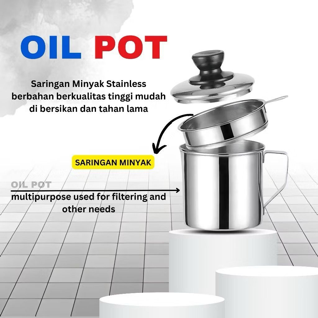 Jual KHADEEJA - OIL POT TEMPAT SARINGAN MINYAK | WADAH PENYARING MINYAK ...