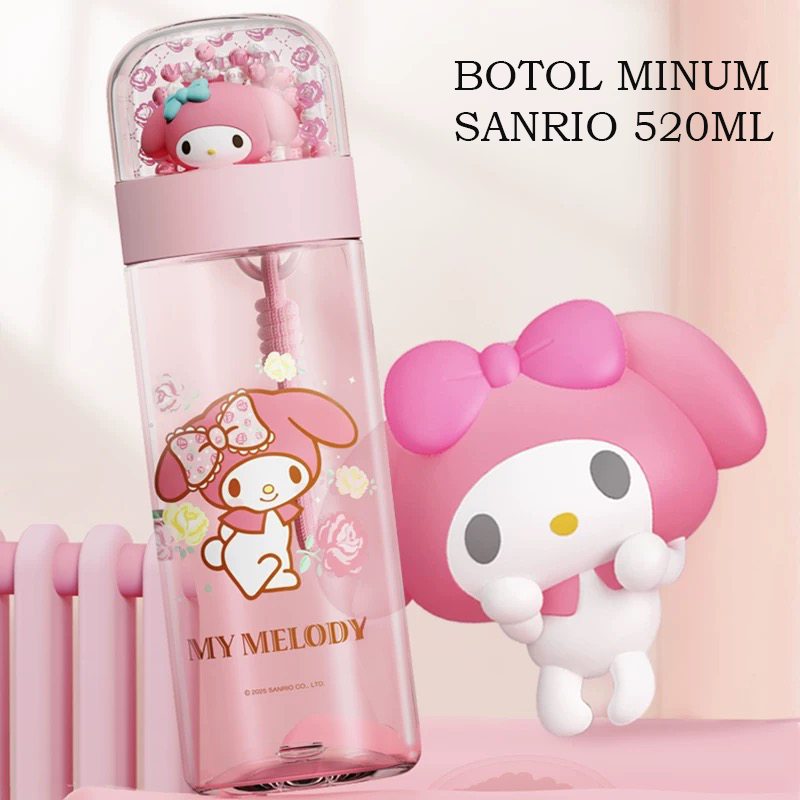 Jual ORIGINAL SANRIO LICENSE Botol Minum Karakter Sanrio Anak 520mL Teguk Tritan BPA Free Kuromi ...