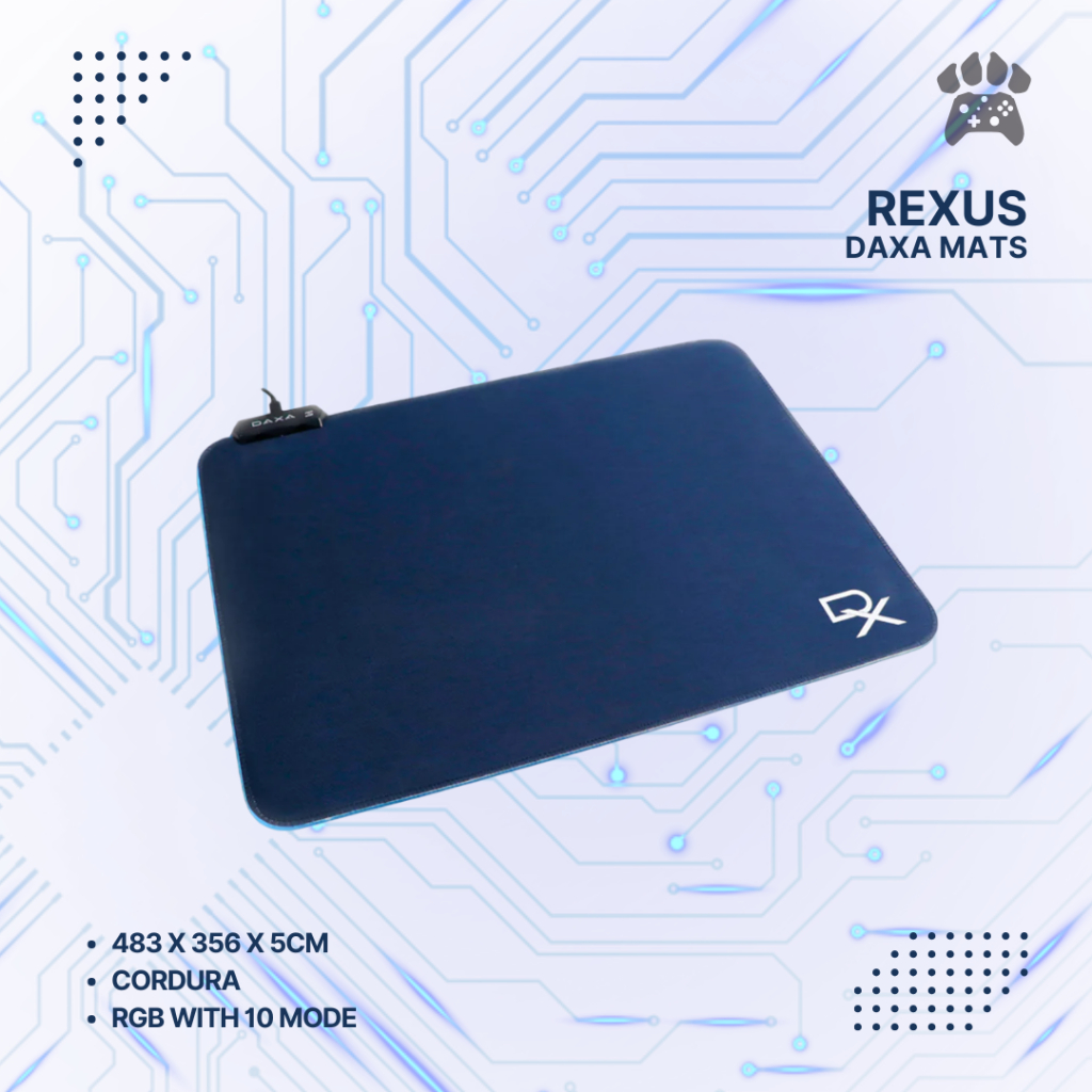 Jual Rexus Daxa Mats Mousepad Gaming RGB Control Edition L | Shopee ...