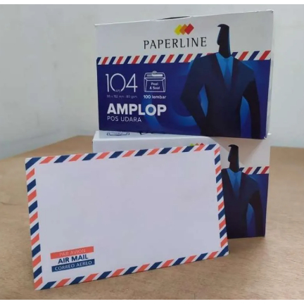Jual AMPLOP PAPERLINE GARIS 104 AIRMAIL [PACK] | Shopee Indonesia