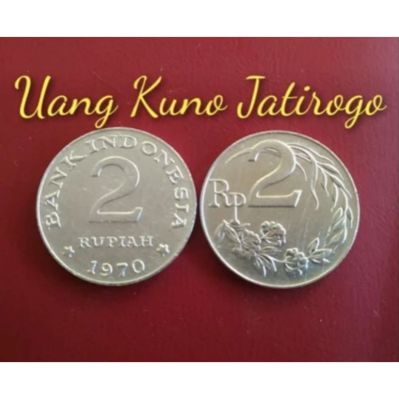 Jual Uang Kuno 2 Rupiah Tahun 1970 ( Cuci ) | Shopee Indonesia