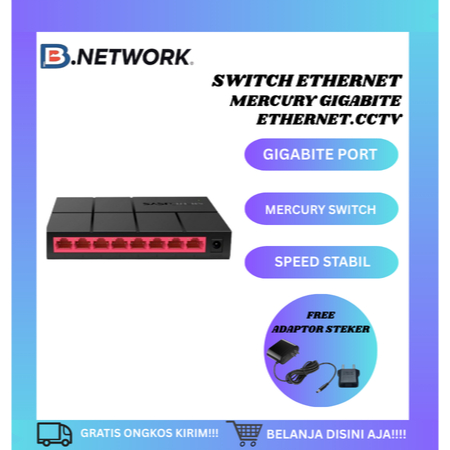 Jual Switch Hub 8 Port 10/100/1000Mbps Gigabit Ethernet Switch 5-12V ...