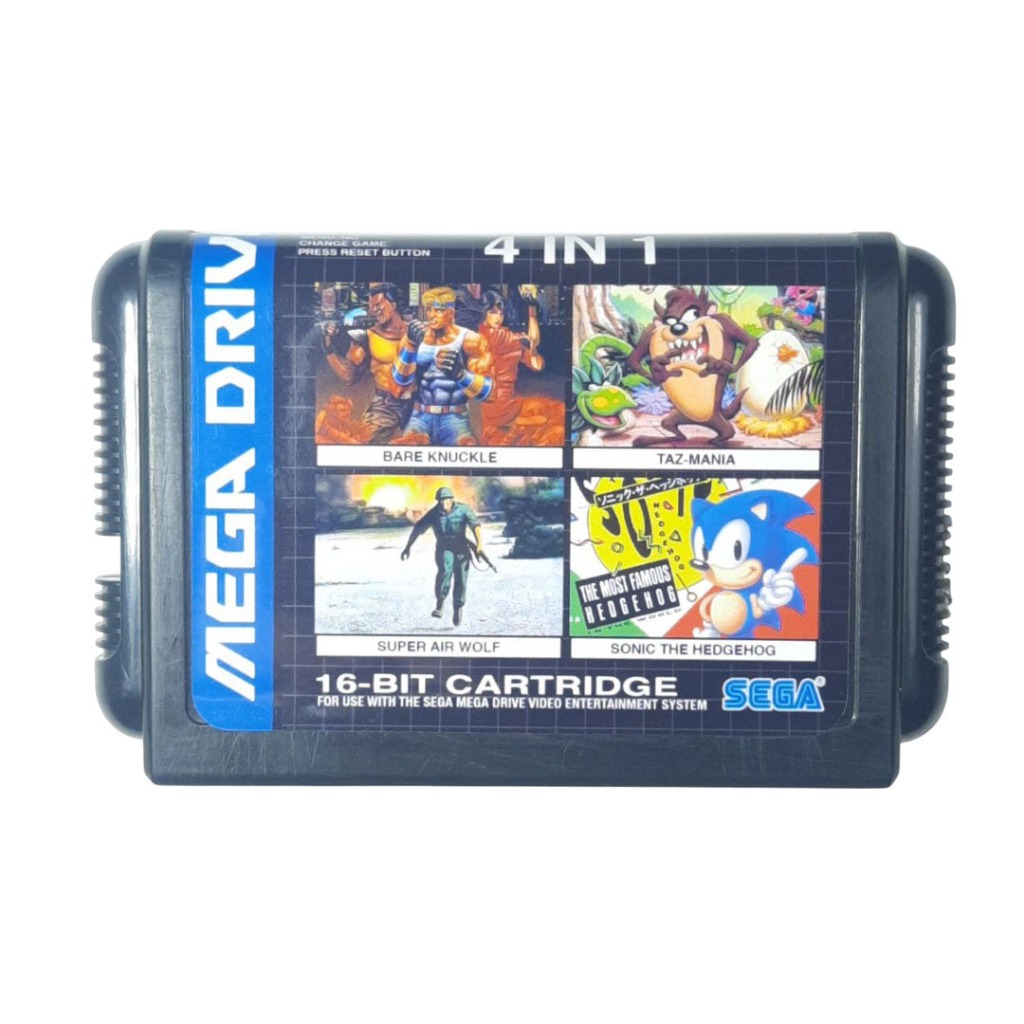 Jual Kaset Sega 4 IN 1 – G Bare Knuckle Sonic Multicart Tested Mega ...