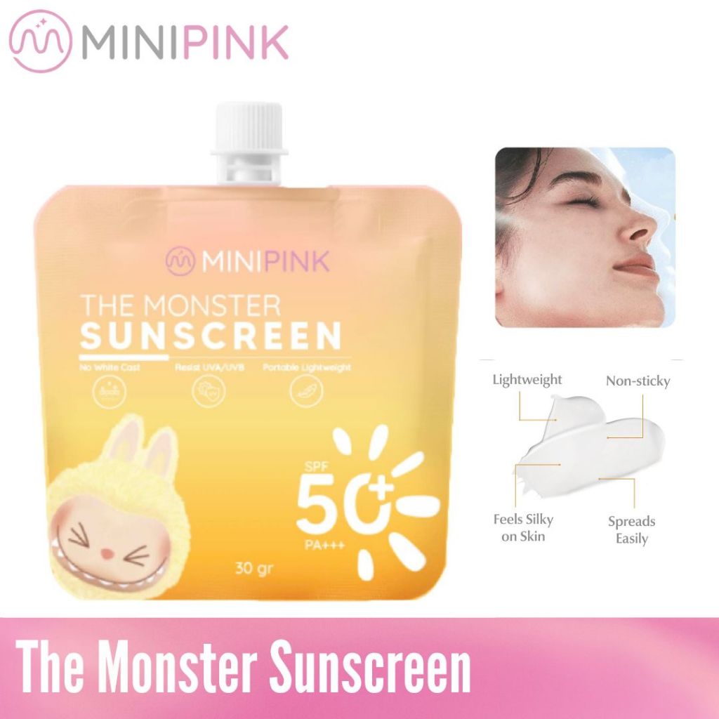 Jual MINIPINK Sunscreen Mini Labubu The Monster SPF 50+ PA+++ 30g MP028 ...