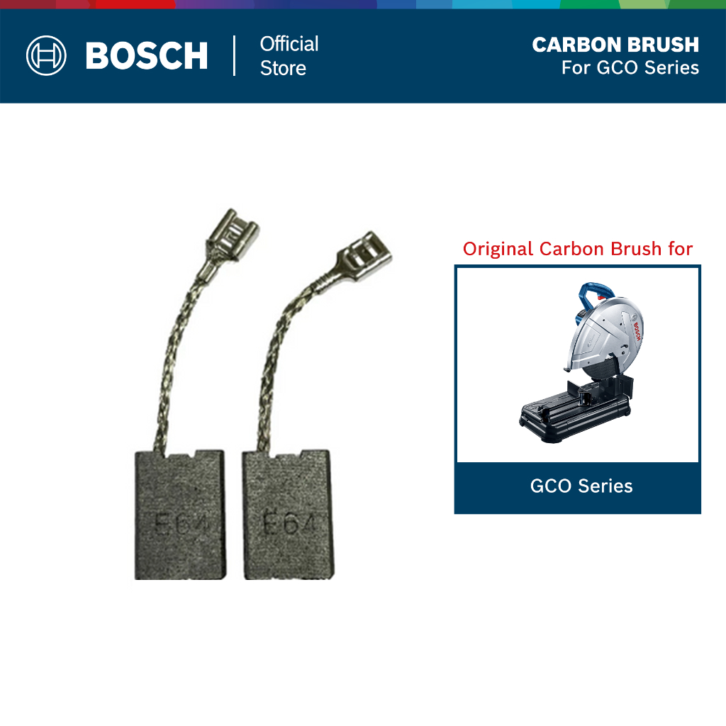 Jual BOSCH Carbon Brush Set E64 GCO 220 / GCO 200 / GWS 2000 / Sikat ...
