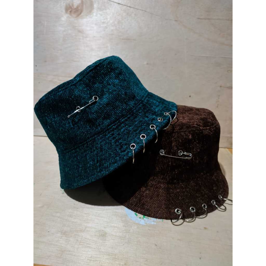 Jual Bucket Hat Kaduroy Wanita Anting 8 Warna Rekomendasi Premium Kece ...