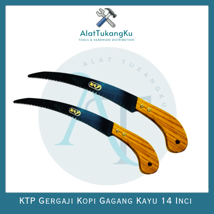 Jual KTP Gergaji Kopi Gagang Kayu 14 inci / Gergaji Potong Dahan Ranting Pohon Tanaman 350mm ...