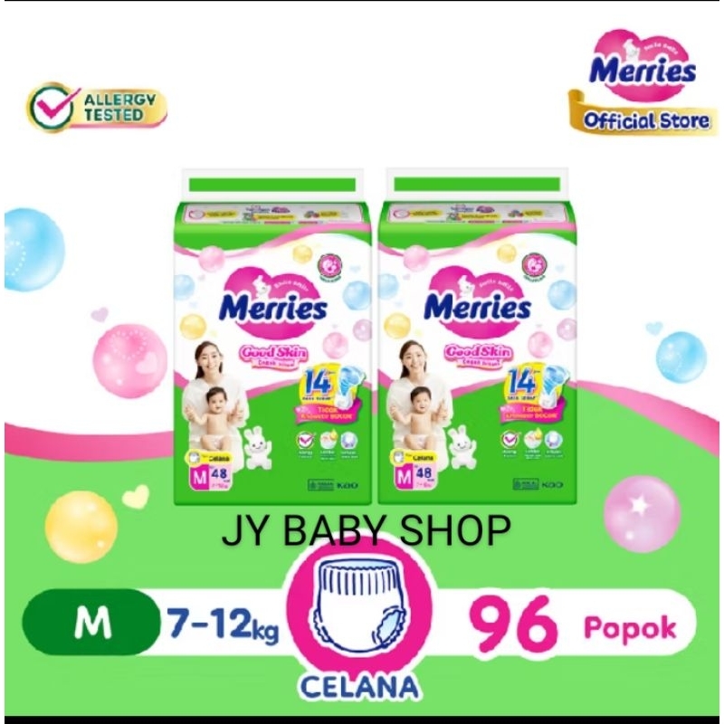 Jual MERRIES PANTS GOOD SKIN isi 2 ball ukuran jumbo M48,L42, XL38 ...