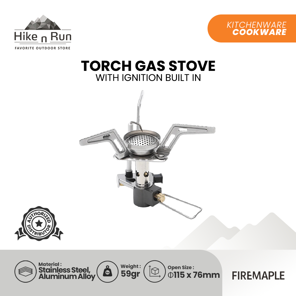Jual Firemaple Kompor Gas Camping Ringan – Torch Stove With Built-in ...