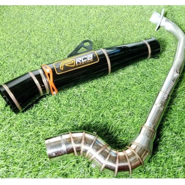 Jual RCB Pipe 51mm canister conical open specs exhaust pipe for Wave ...